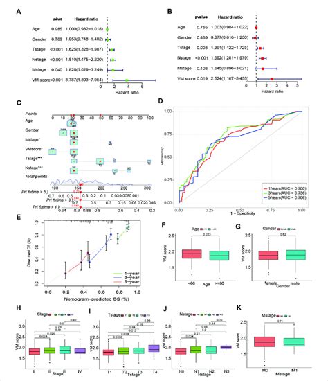 Development Of A Nomogram Based On Vm Score A Forest Plot Of