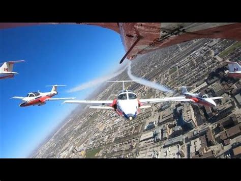 Canadian Forces Snowbirds Fly Over Winnipeg As Part Of Nationwide Tour