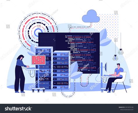 Web Development Software Programming Concept Developers Stock Vector