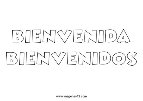 Moldes De Bienvenidos Moldes De Letras Letras De Bienvenidos Diseños De Letras