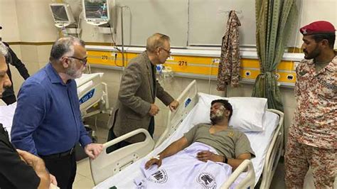 President Alvi Visits Injured Personnel Of Karachi Police Office Attack