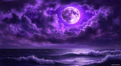 Purple Moon Wallpapers Pixelstalk
