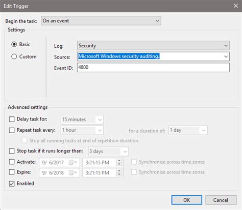 Windows Scheduled Tasks With Workstation Lock Unlock Not Being Triggered Super User