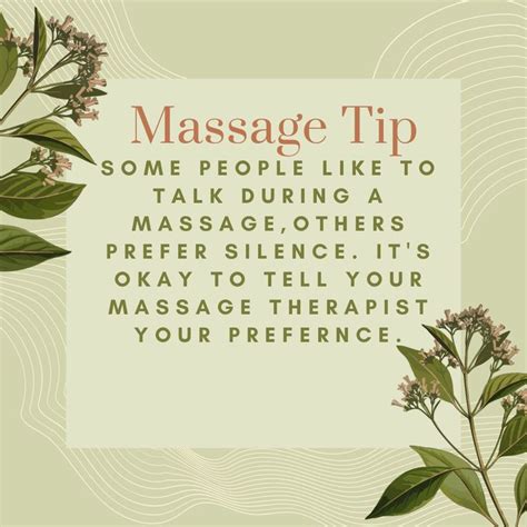 Massage Tips For Your Next Appointment Massagetherapy Spa