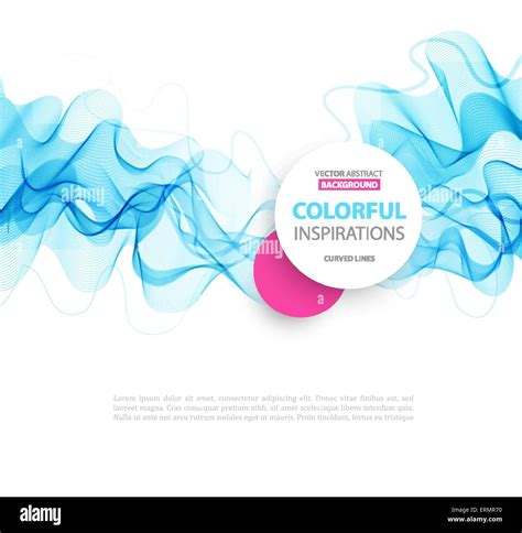 Vector Abstract Color Curved Lines Background Template Brochure Design Stock Vector Image And Art