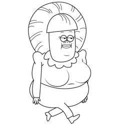 Regular Show Coloring Pages Benson
