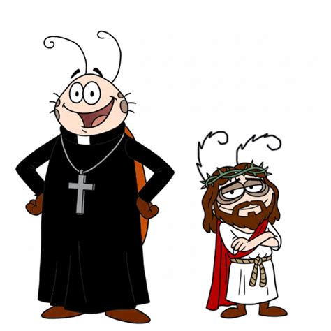 Rube Roach Dressed As Priest And Reg Roach Dressed As Jesus In Halloween Outfits Gemini