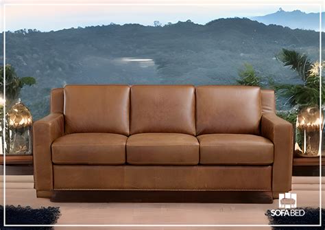 Full Grain Leather Sleeper Sofa Cabinets Matttroy