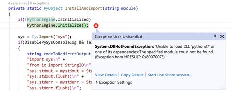 Unable To Load Dll Python37 · Issue 84 · Scisharpkerasnet · Github