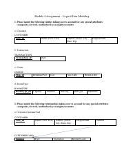 M4 Assignment1 Pdf Module 4 Assignment Logical Data Modeling 1 Please Model The Following