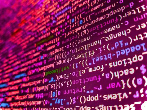 Programming Of Internet Website Screen Of Web Developing Php Code On