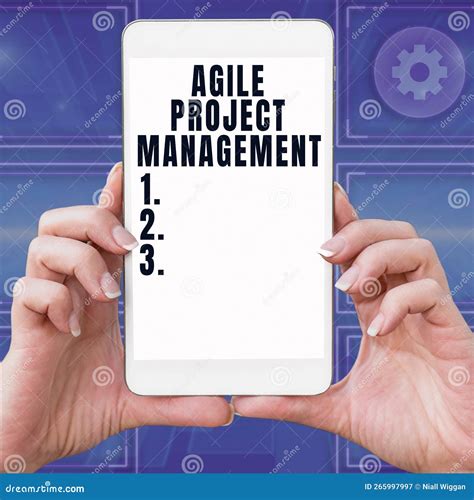 Writing Displaying Text Agile Project Management Business Showcase