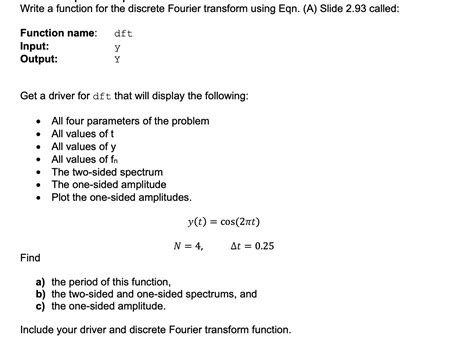 Solved Repeat Problem 5 But Substitute The Matlab Function