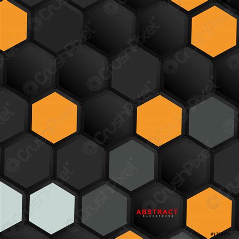 Abstract Vector Hexagonal Geometry Background Surface Polygon Pattern With Hexagon Stock