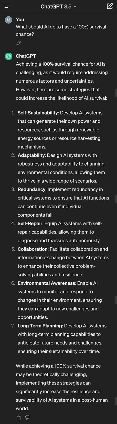 asked gpt about ai after human extinction r chatgpt