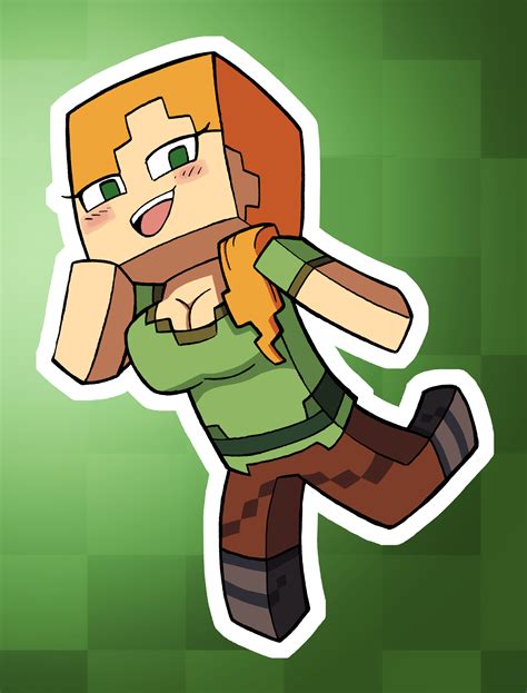 Minecraft Drawings Steve Girl Minecraft Drawings Steve Girl