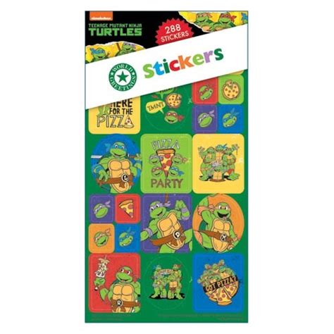 Tmnt Turtles Sticker Book 288 Assorted Stickers Shop 10000 Party