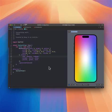 Video Meng To On Linkedin You Can Now Create Animated Mesh Gradients In Swiftui