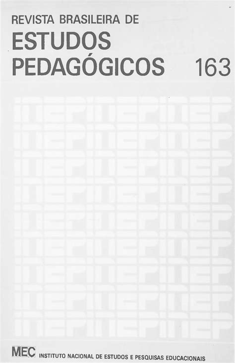 Arquivos Página 4 Revista Brasileira De Estudos Pedagógicos