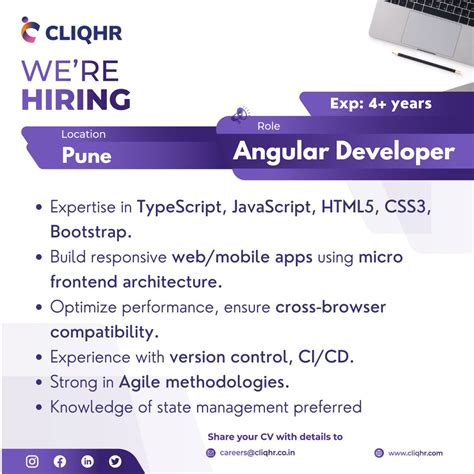 Cliqhr Recruitment Services On Linkedin Hiring Angularjobs Angulardeveloper Nowhiring