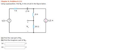 Solved Chapter Problem Using Superposition Find Vo Chegg