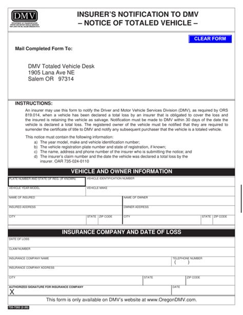 Form 735 7282 Fill Out Sign Online And Download Fillable Pdf Oregon