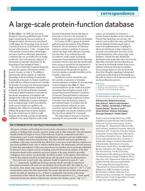 Pdf A Large Scale Protein Function Database