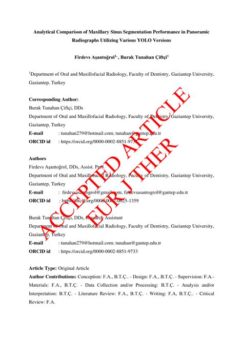 Pdf Analytical Comparison Of Maxillary Sinus Segmentation Performance