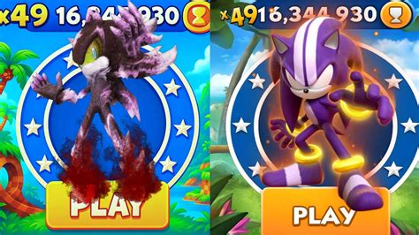 Sonic Dash Battle Darkspine Vs Oni Mephiles Whos The Real Speed
