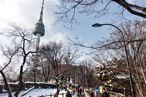 冬季N首尔塔别有一番情怀 NOW首尔 韩国旅游网 韩巢