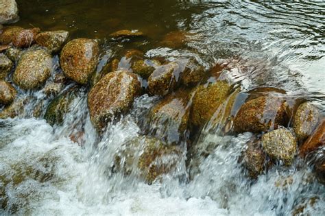 맑은 강에 바위가 있는 계단식 개울 시내 물 와 바위 와 풍경 와 풍경 와 자연 배경입니다 자연 벽지입니다 닫습니다 갈색에 대한 스톡 사진 및 기타 이미지 Istock