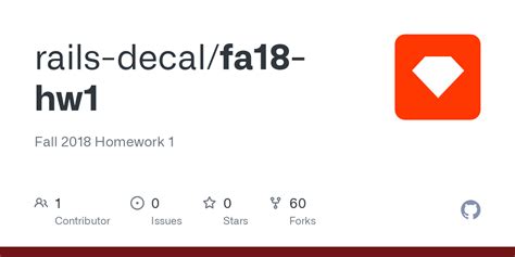 GitHub Rails Decal Fa Hw Fall Homework