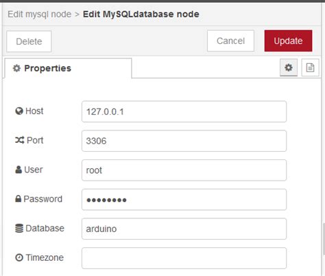 Mysql How To Extract Data From A Database With Node Red Stack Overflow