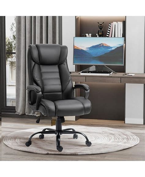 Vinsetto Massage Office Chair High Back Executive Office Chair With 6 Point Vibration
