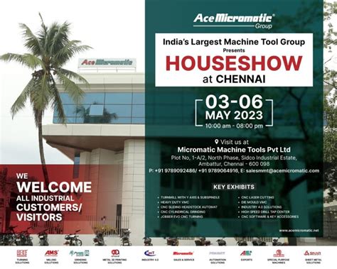 Harish B On Linkedin Dear Linkedin Colleagues Welcome To The Ace Micromatic Group House Show…
