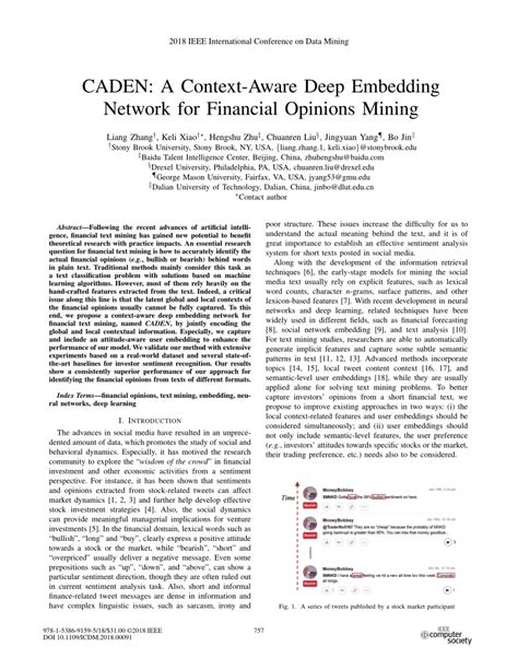 Pdf Caden A Context Aware Deep Embedding Network For Financial