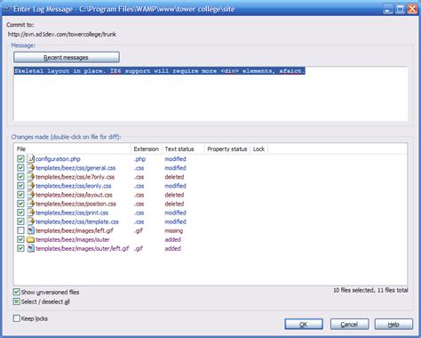 Commit The Local Version In Tortoisesvn 147 Project Cerbera