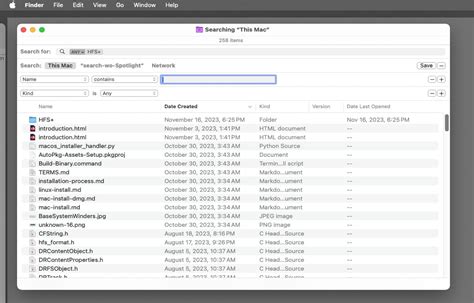 how to use macos file search without using spotlight