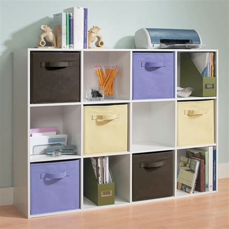 Wooden Cube Bookcase With Drawers Foter