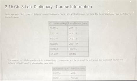 Solved Write A Program That Creates A Dictionafy Containing