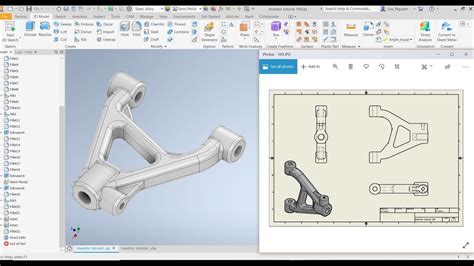 inventor 2020 tutorial 109 3d model advanced youtube