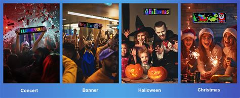 Amazon Com Super RGB Scrolling LED Sign 15 X4 Programmable Flexible LED Digital Display