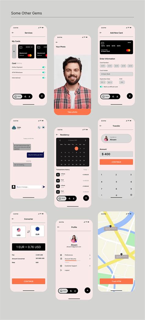 Mobile Banking App Ui Design Behance