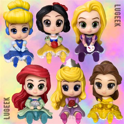 Bonecas Princesas Da Disney Figuras De Ação Bela Rapunzel Ariel
