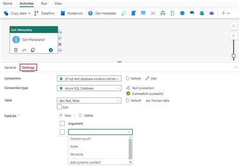 Get Metadata Activity Microsoft Fabric Microsoft Learn