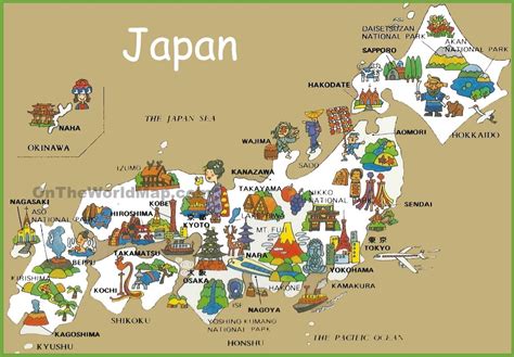 Japan Tourist Attractions Map Japan Map Tourist Attractions Eastern