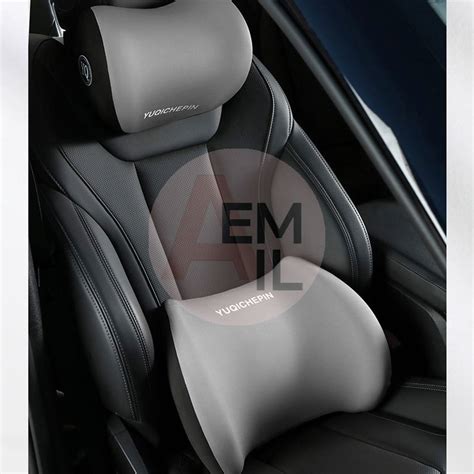 หมอนรองคอ รองไหล่ ที่รองพิงหลังสำหรับรถยนต์ หมอนรองคอ พนักพิงศีรษะ