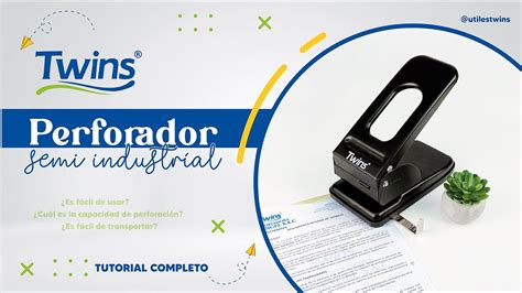 Perforador Semi Industrial Twins Tutorial Completo Youtube
