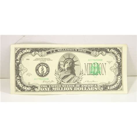 Novelty Us 1 Million Dollar Bill