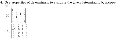 Solved Compute The Determinant Of The Following Matrix Chegg